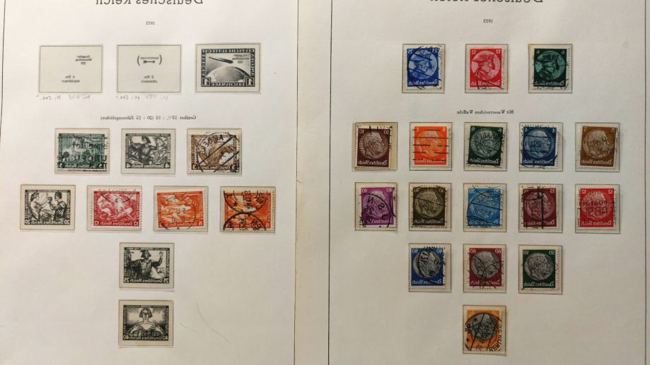 ZNAMKE NEMŠKI RAJH OD 1933 DO 1945. LETA V ALBUMU