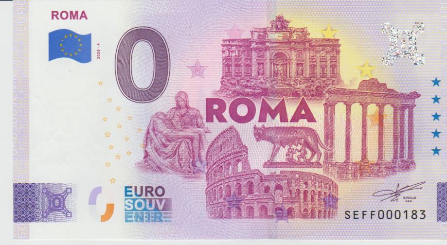 BANK. 0 EURO-ITALIJA RIM-ZNAMENITOST,KOLOSEJ,ANGEL.GRAD(EVRO.BANKA)UNC