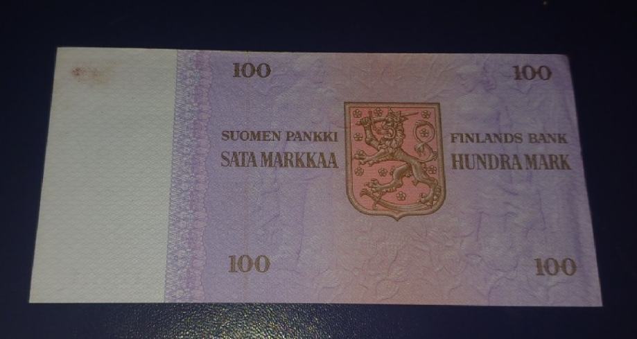 FINSKA 100 MARK 1976 - AUNC