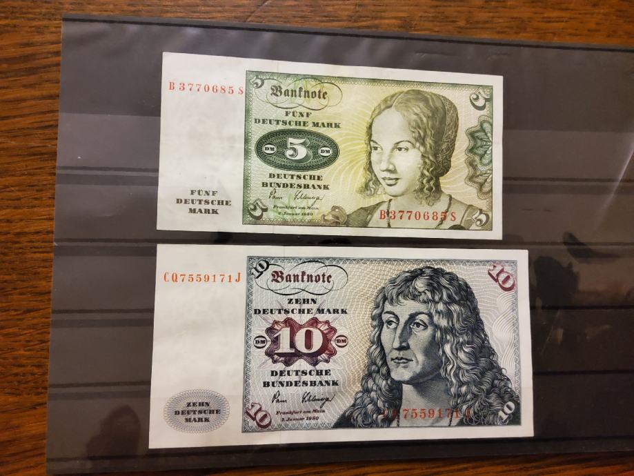 Nemške marke 5 in 10 UNC