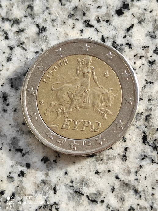 2€ kovanec letnik 2002