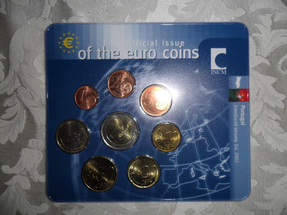 2002 Euro-Circulation Coins (set 12 držav v škatli)