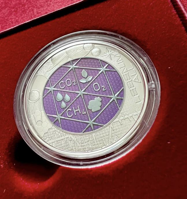 Avstrija 25 euro 2022 Srebrni NIOB EXTRATERRESTRIAL LIFE (otaku)