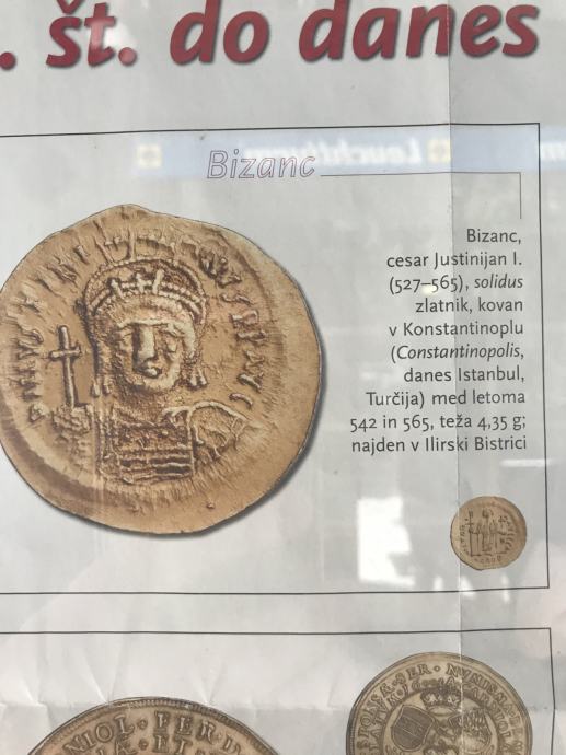 Bizanc Justinjan I. 527-565 n.š. Zlatnik Solidus Aureus rimski (otaku)