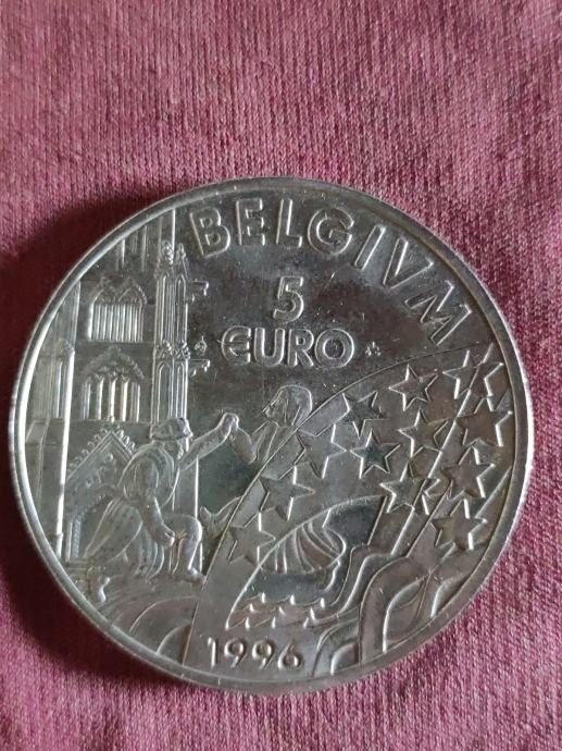 Fantazijski kovanec 5 euro 1996 Belgija