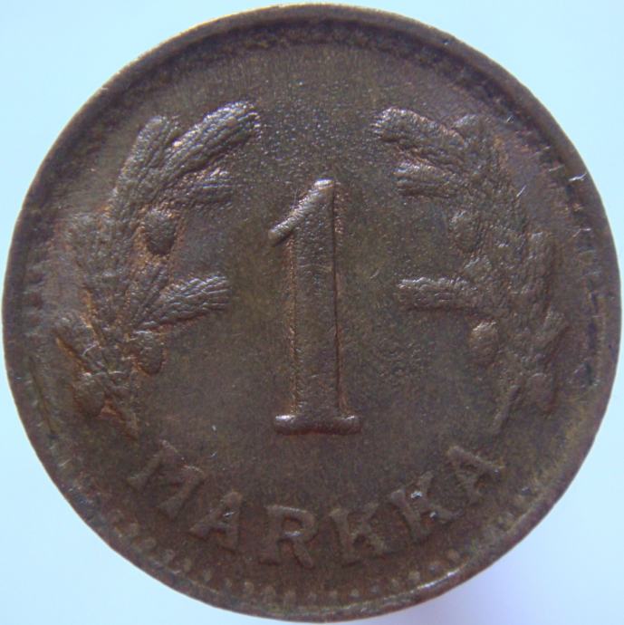 Finska 1 Markka 1951 XF a