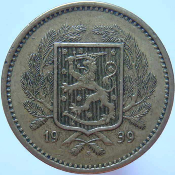 Finska 20 Markkaa 1939 VF/XF