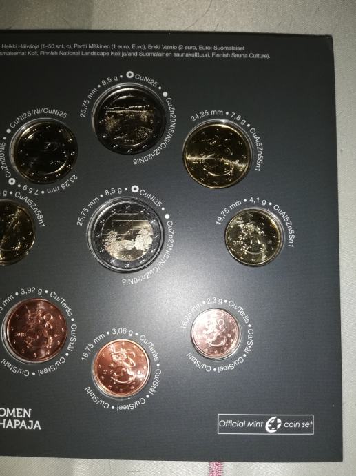 Finska evro set 2018
