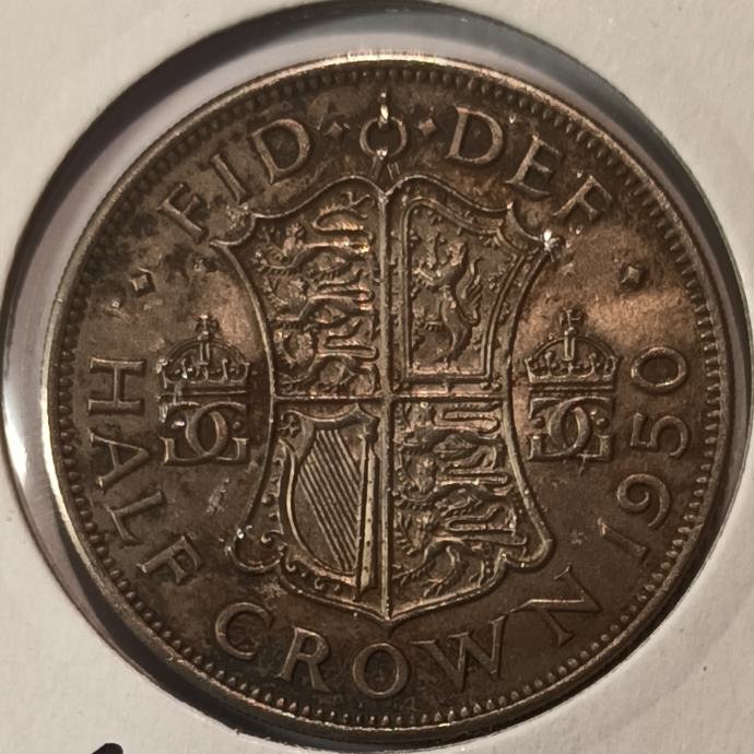 GREAT BRITAIN 1/2 CROWN 1950