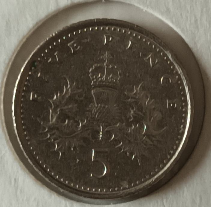 GREAT BRITAIN 5 PENCE 1998-99-2004