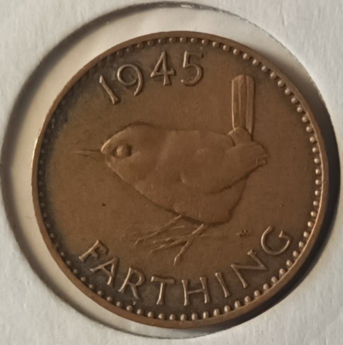 GREAT BRITAIN FARTHING 1945
