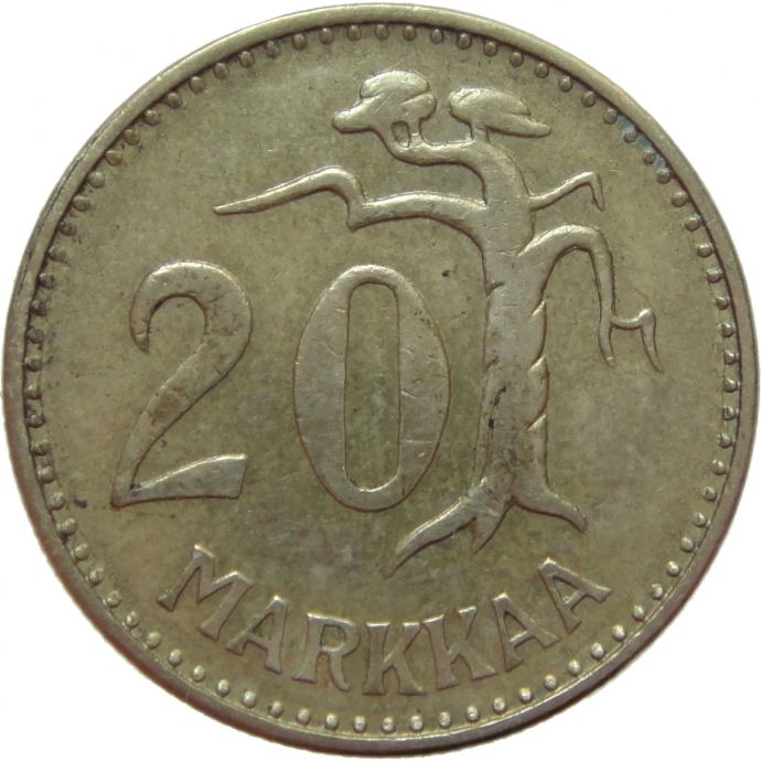 LaZooRo: Finska 20 Markkaa 1954 XF