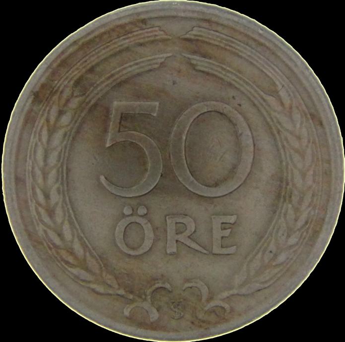 LaZooRo: Švedska 50 Ore 1947 XF / UNC