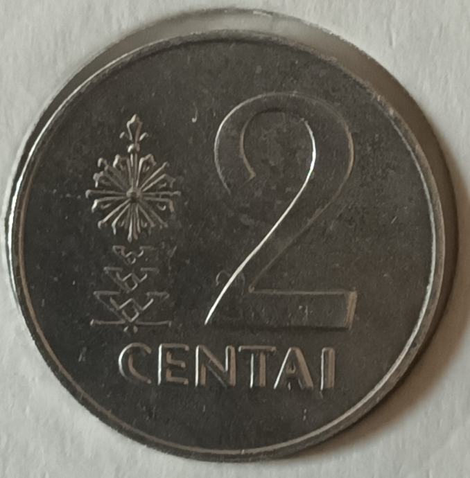 LITHUANIA 2 CENTAI 1991