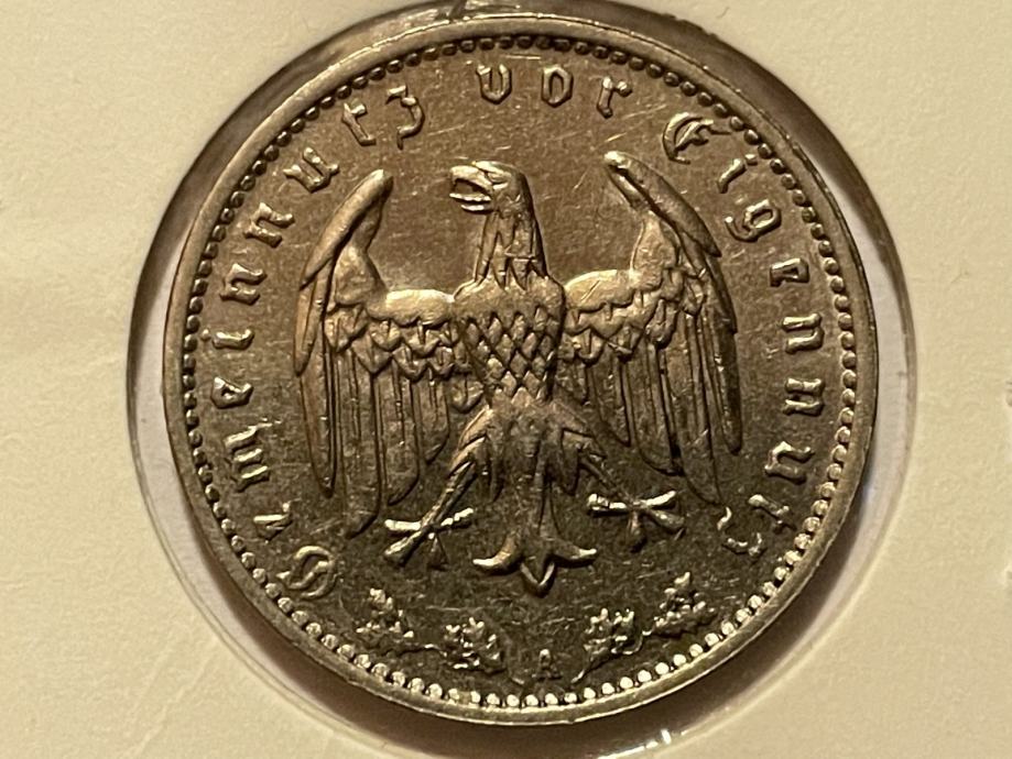 Nemčija lll. Reich 1 Reichmark 1937 A