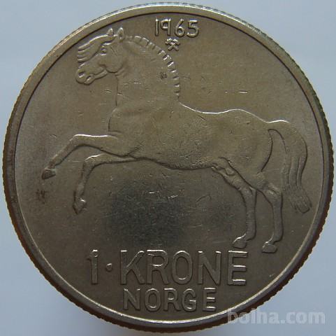 LaZooRo: Norveška 1 Krone 1965 XF