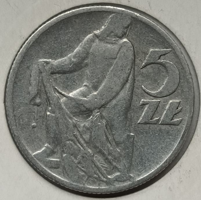 POLAND 5 ZLOTYCH 1959