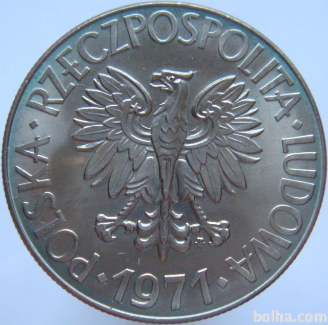 LaZooRo: Poljska 10 Zlotych 1971 UNC Kosciuszko