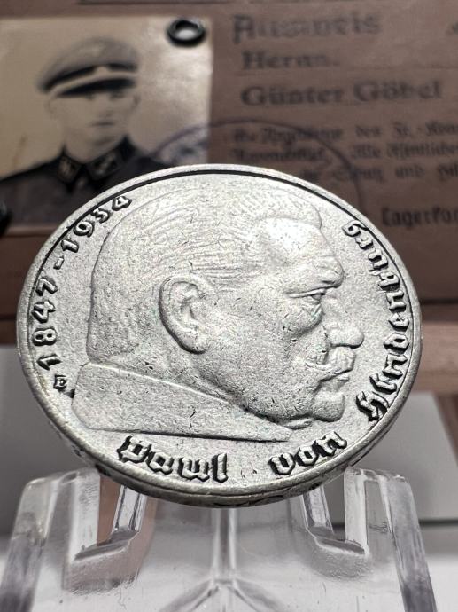 SEEBRNIK 2 REICHSMARK 3.RAJH - NACIZEM