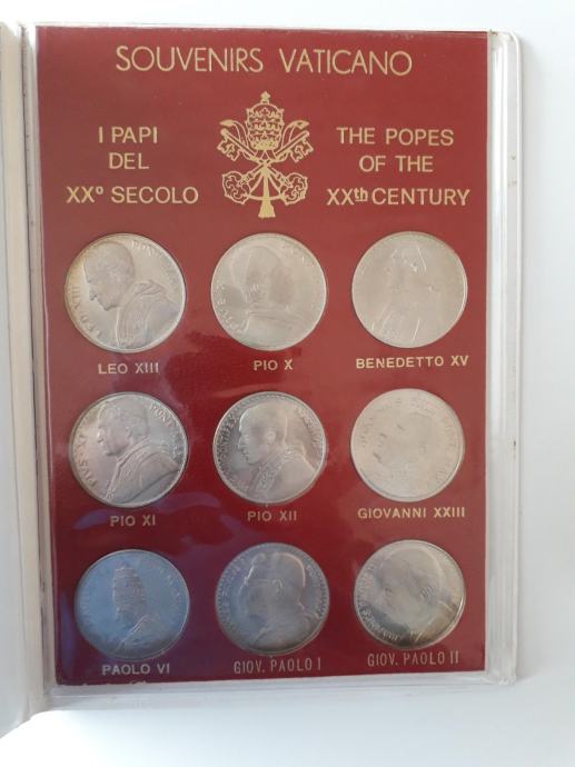 SOUVENIR CITTA DEL VATICANO, THE POPES OF THE XX.TH CENTURY, PAPEŽI