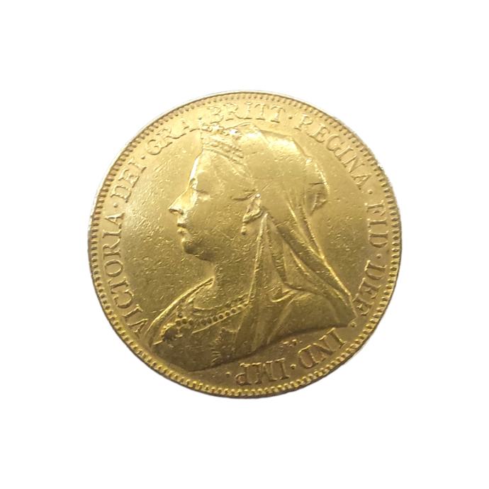 Zlatnik 1 SOVEREIGN Victoria 21K 900/1000; masa=7.99g