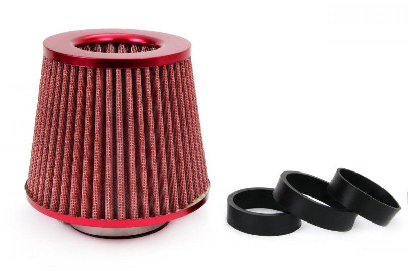 Cold air kit s športnim filtrom rdeč