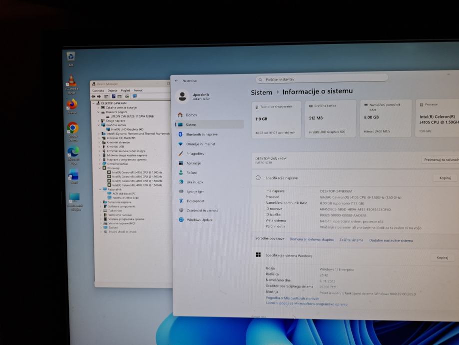 Prodam Fujitsu FUTRO S740 J4105 Windows 11 25H2