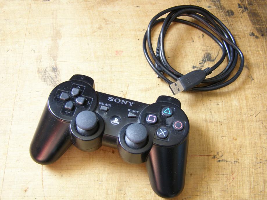 PS 3 kontroler, playstation 3 controler DualShock 3, gamepad + kabel