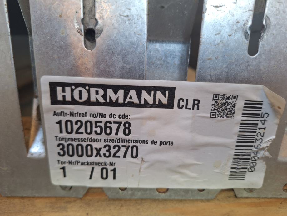 Vrata horman 3x3m