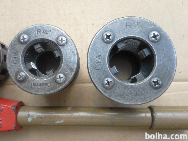 Garnitura za rezanje cevnih navojev Roller Central 1/2,3/4,1