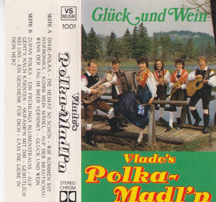 kaseta ANSAMBEL Vlada Sredenška - Vlados Polka - Madln Glück und We