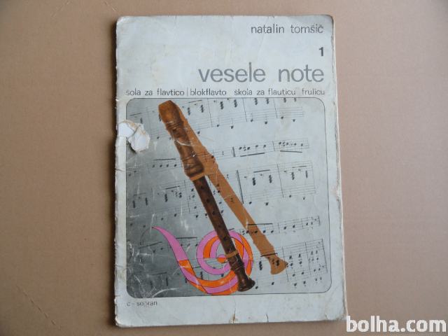 NATALIN TOMŠIČ, VESELE NOTE 1, ŠOLA ZA FLAVTICO, BLOKFLAVTO