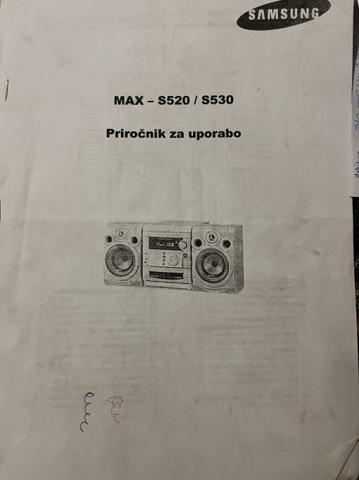 Glasbeni stolp SAMSUNG MAX S520/S530