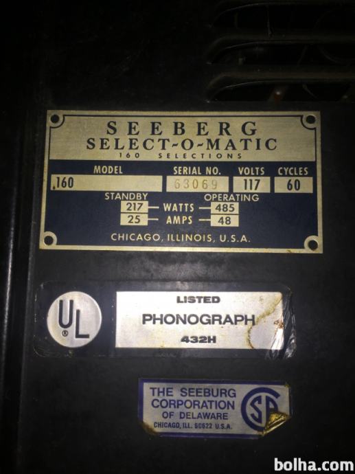 Jukebox Seeburg std 160