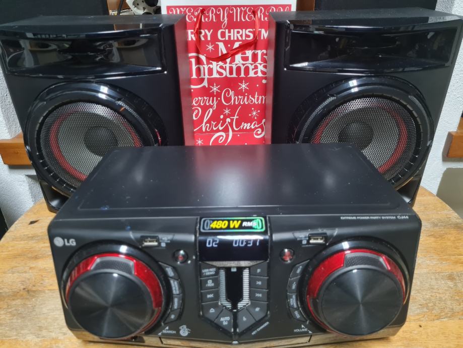 LG XBOOM CJ44, 480W, USB, CD/MP3, BLUETOOTH, KARAOKE, DJ