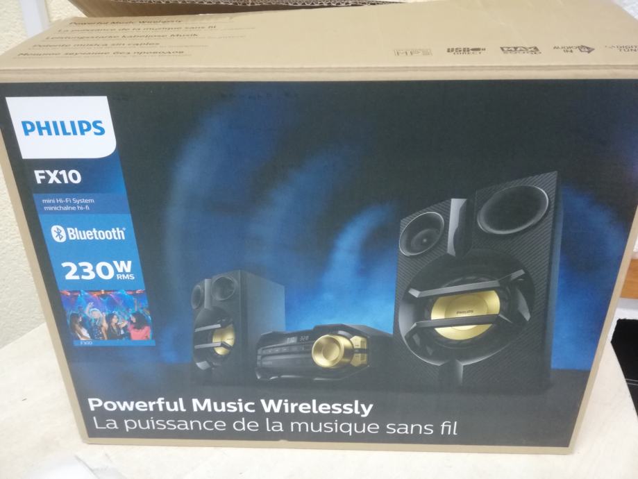PHILIPS FX10, glasbeni stolp, CD/MP3,USB,BLUETOOTH