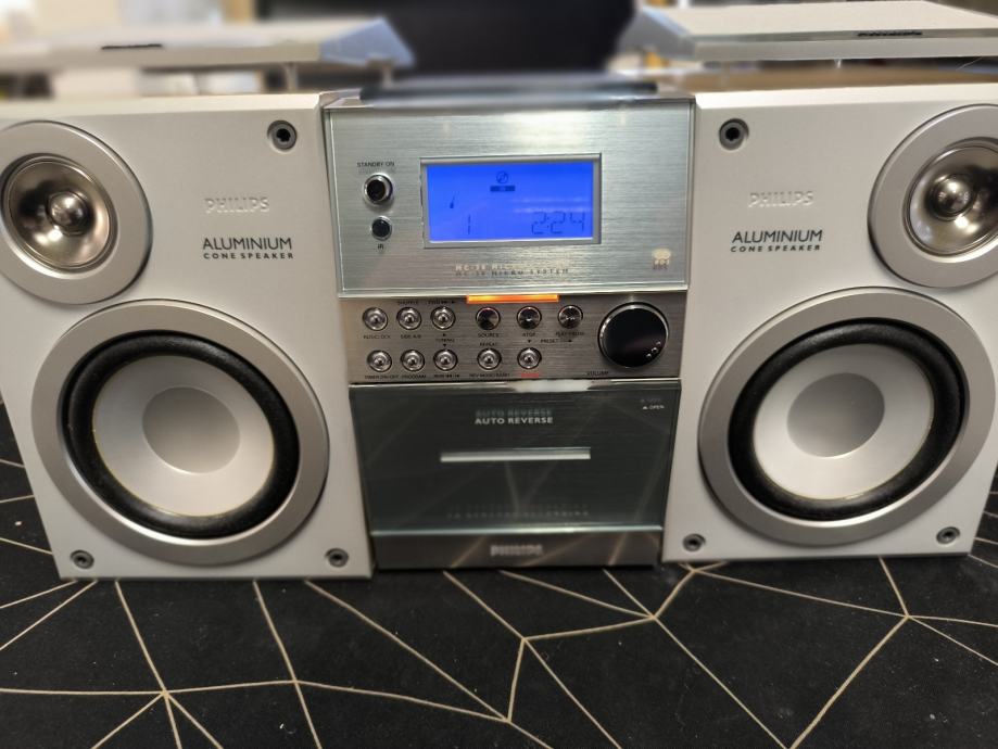 PHILIPS MC-30, micro glasbeni stolp, kaseta/CD