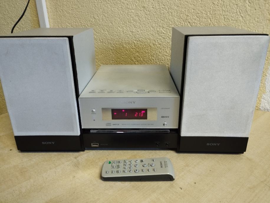 SONY CMT-BX3, mikro glasbeni stolp, CD, USB, FM