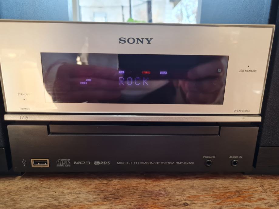 SONY CMT-BX30R, mini stolp, CD, FM, USB, MP3, zvočniki