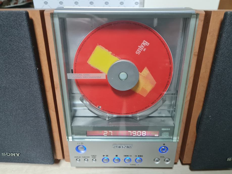 SONY CMT-EX1, mini stolp, FM, CD