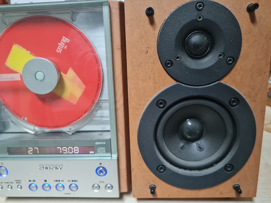 SONY CMT-EX1, mini stolp, FM, CD