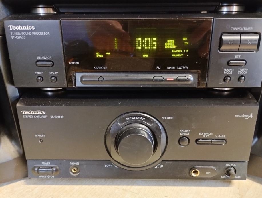 TECHNICS SC-CH530, mini glasbeni stolp, CD, kasetnik....