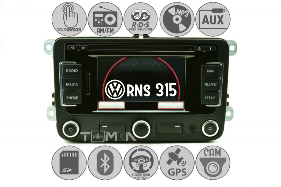 Avtoradio Volkswagen RNS 315 Bluetooth Original - LCD Radio Navigacija