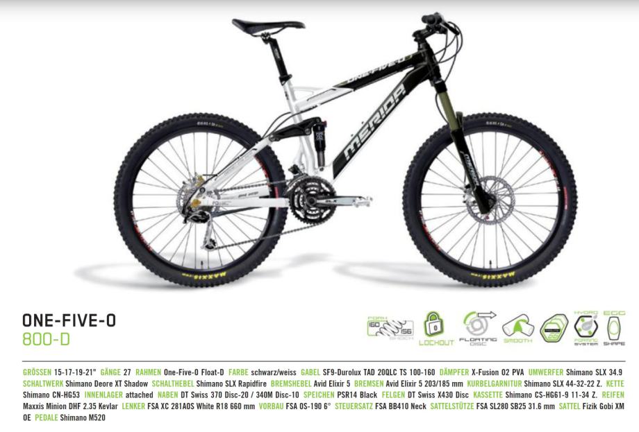 Merida One-five-o polno vzmeteno kolo (150mm hoda), XL okvir