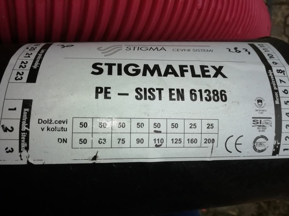 cev za instalacije plastična, gibljiva, fi 110, stigmaflex, za vodo