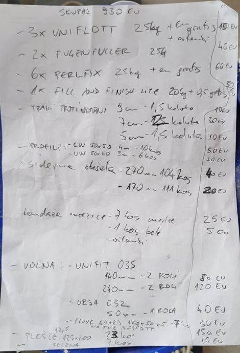 knauf razno material