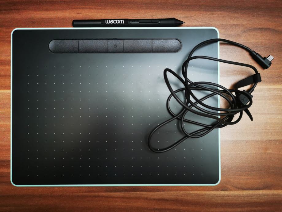 Wacom Intuos M Bluetooth Creative Pen Tablet, Pistachio