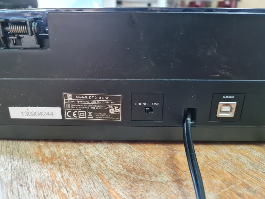 DUAL DT 210 USB, gramofon
