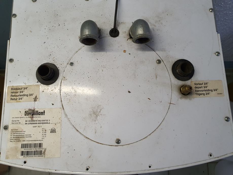 Električni bojler - grelnik vode, Vaillant 70L