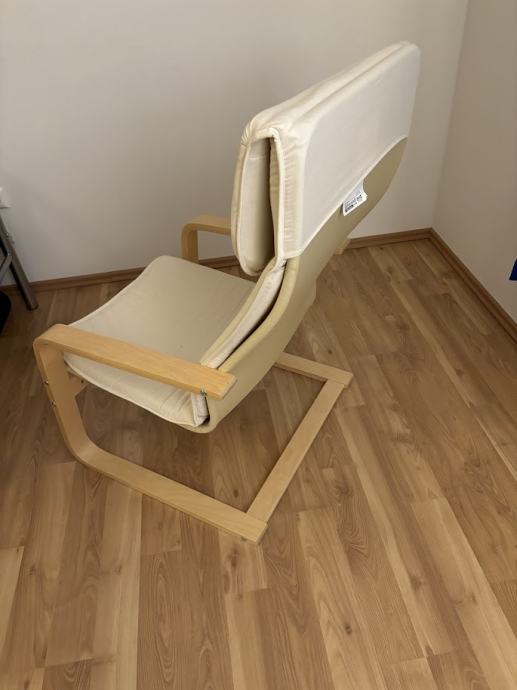 Gugalnik Poang (IKEA) bele barve